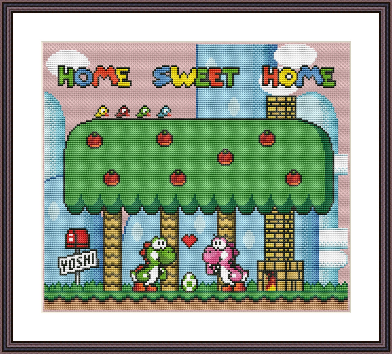 Retro Video Game Funny Cross Stitch Pattern Super Mario | Etsy
