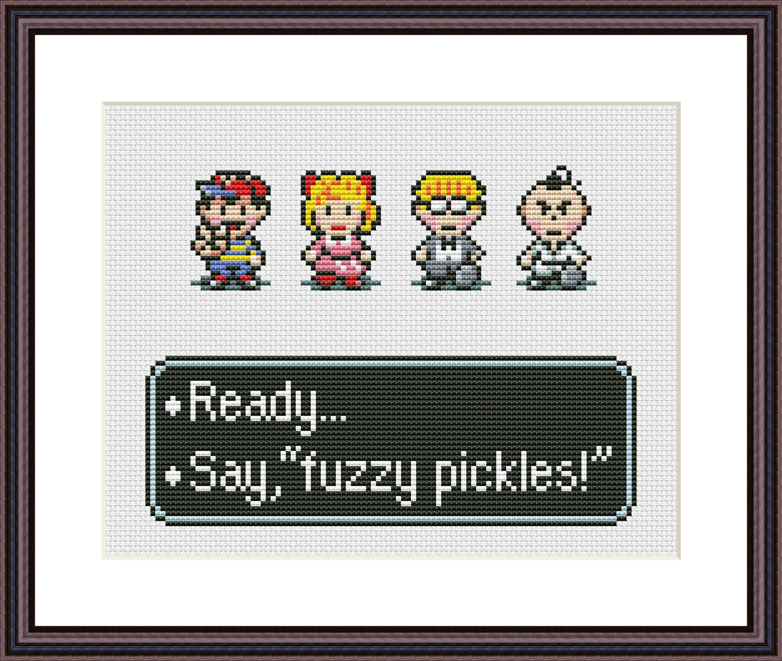Earthbound Crew 2 Video Game Funny Cross Stitch Pattern PDF | Etsy
