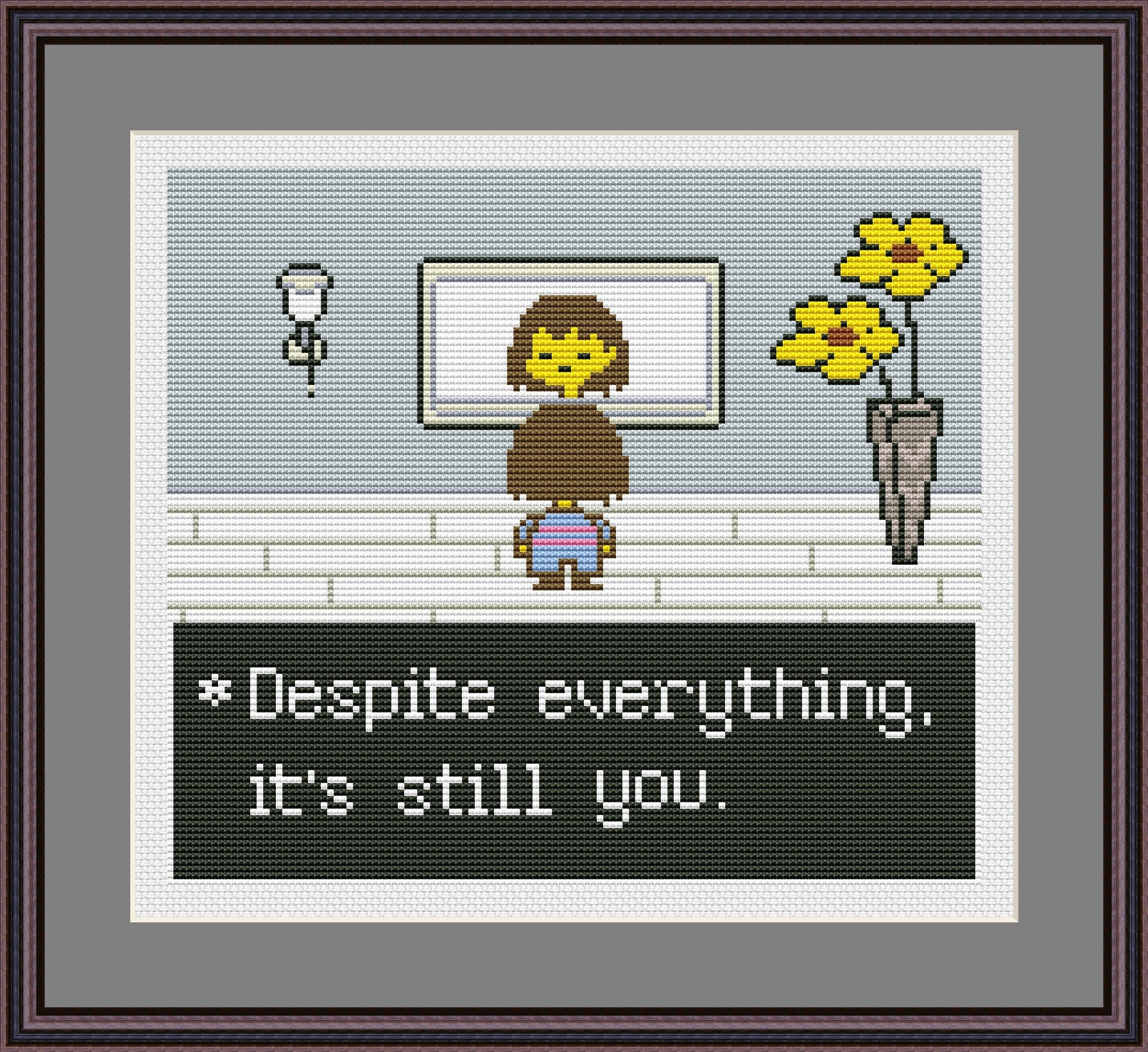 Cross Stitch Pattern Undertale Video Game - It's Still You - Funny PDF ...