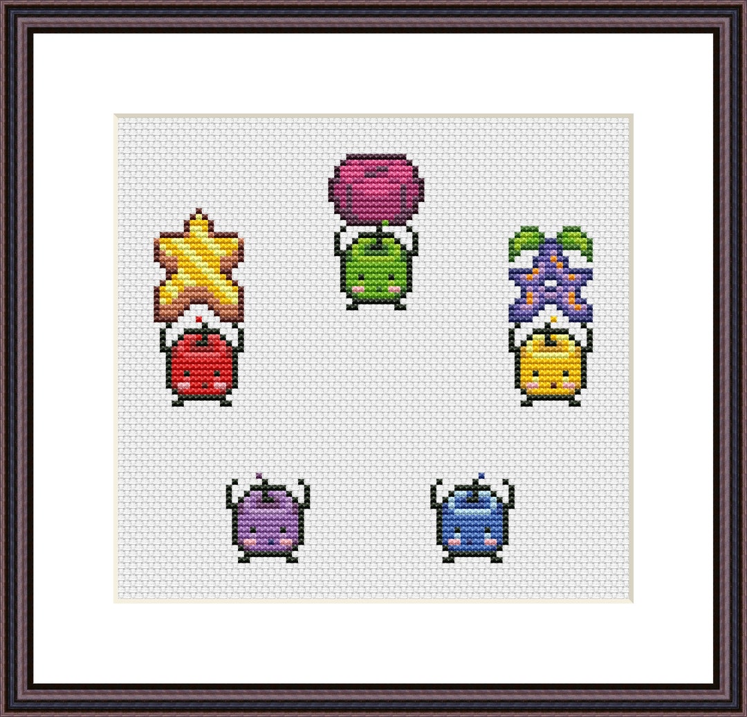 Stardew Valley Inspired Junimo & Bundles Funny Video Game Cross Stitch ...