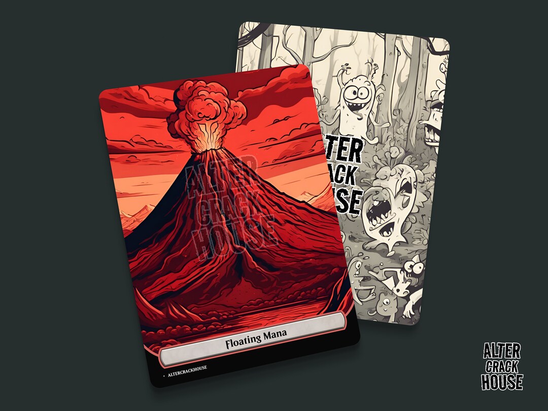 Floating Red Mana Token MTG Custom Cards, Commander, EDH and CEDH High ...