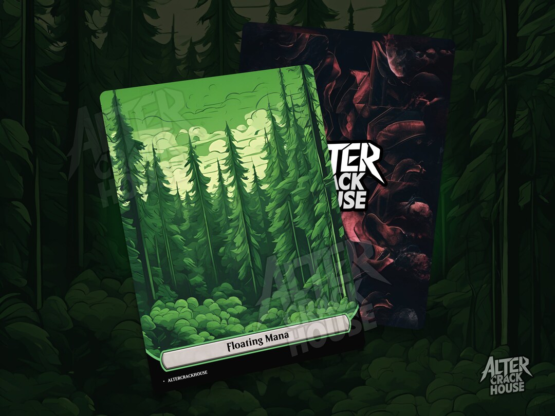 Floating Green Mana Token MTG Custom Cards, Commander, EDH and CEDH ...