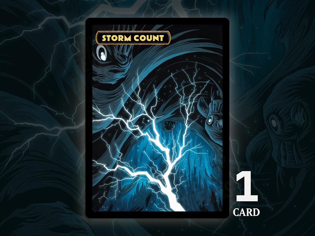 Storm Count Token - PRE-ORDER - Mtg Custom Cards, Commander, Edh and ...