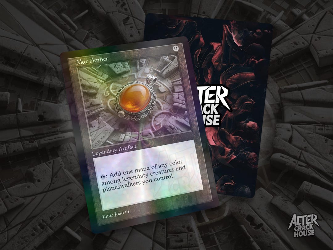Mox Amber FOIL Mtg Custom Cards, Commander, Edh and Cedh High Quality ...
