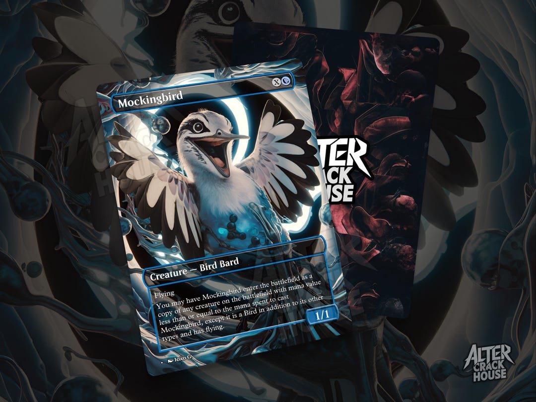 Mockingbird Full Art Borderless MTG Custom Cards, Commander, Edh and ...
