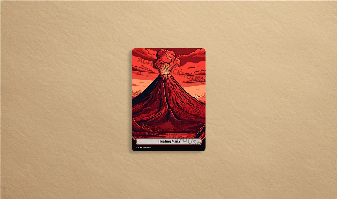 Floating Red Mana Token MTG Custom Cards, Commander, EDH and CEDH High ...