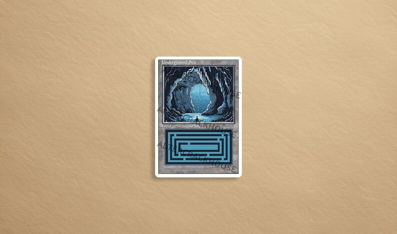 Underground Sea Dual Land Old School Retro Frame MTG Custom Cards ...