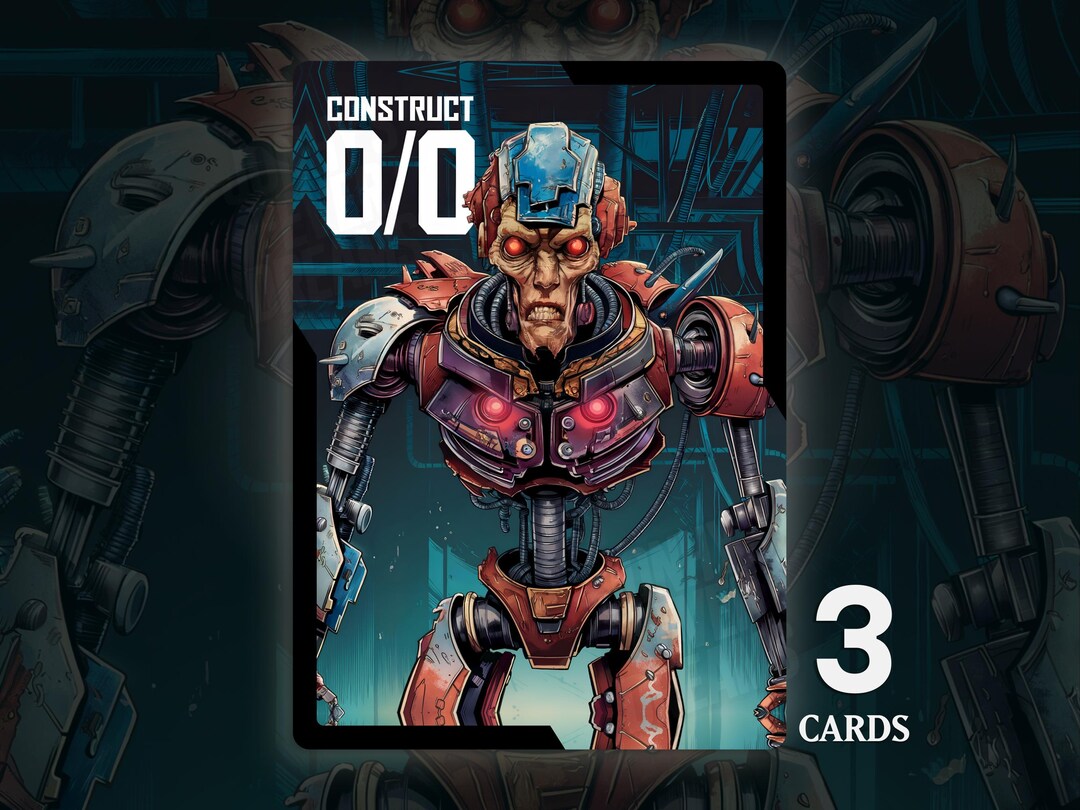 Construct 0/0 Token 3x Cards PRE-ORDER MTG Custom Cards, Commander, Edh ...