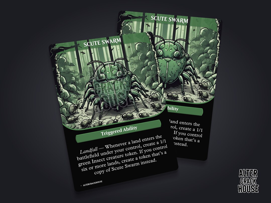Scute Swarm Trigger MTG Custom Cards, Commander, EDH and CEDH High ...