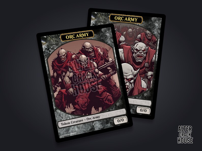 Orc Army 0/0 Token MTG Custom Cards, Commander, EDH and CEDH High ...