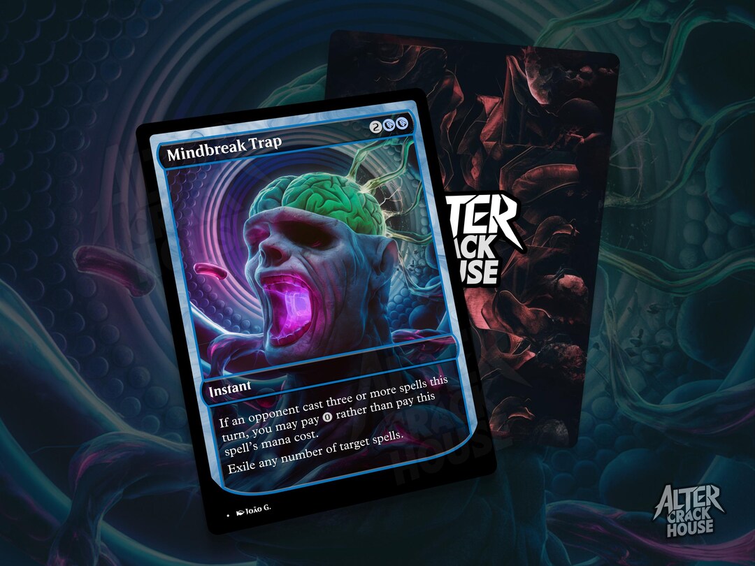 Mindbreak Trap Full Art Alter PRE-ORDER MTG Custom Cards, Commander, Edh and Cedh High Quality ...