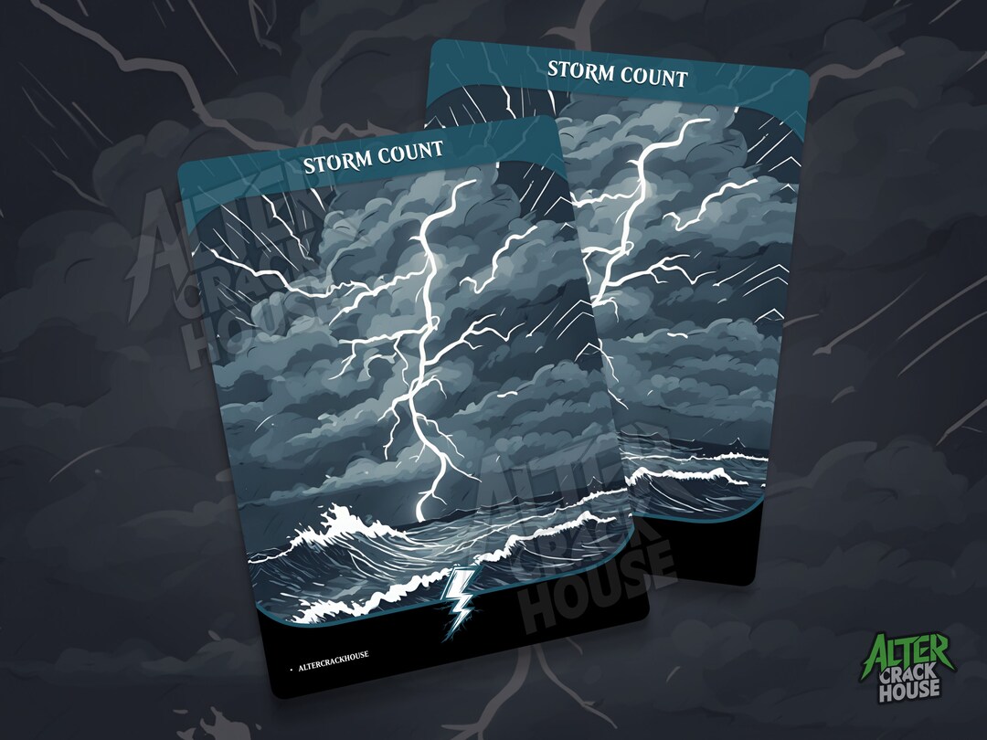 Storm Count Token MTG Custom Cards, Commander, EDH and CEDH High ...