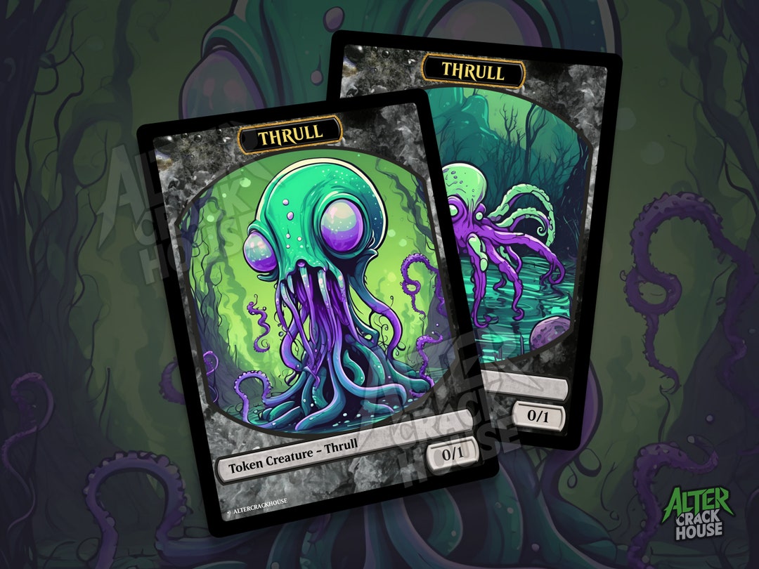 Thrull 0/1 Token black MTG Custom Cards, Commander, EDH and CEDH High ...