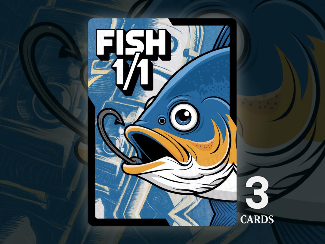 Fish 1/1 Token - 3x Cards - MTG Custom Cards, Commander, Edh and Cedh ...