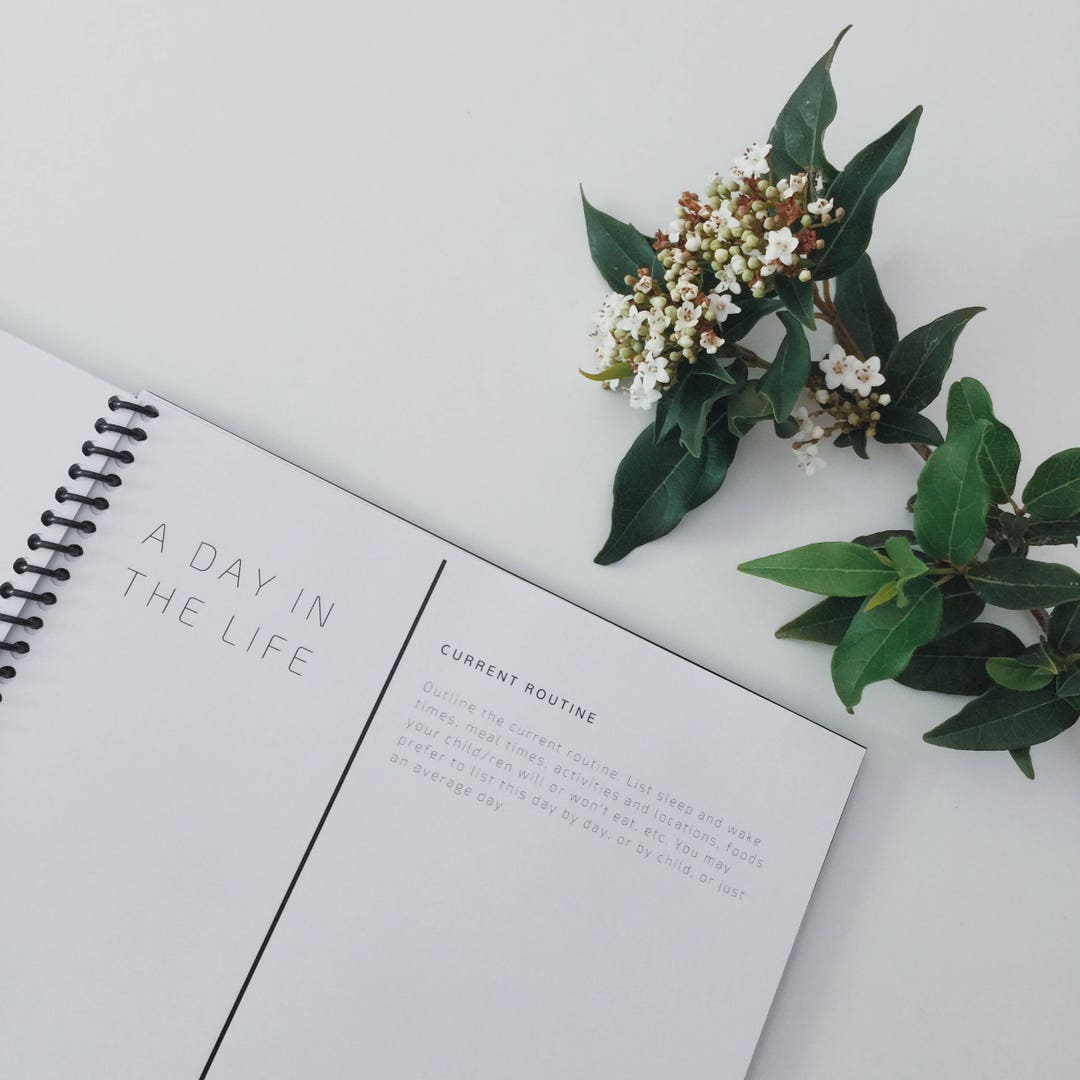A4 NANNY Family Manual - Black & White - Instant PDF Download - Etsy
