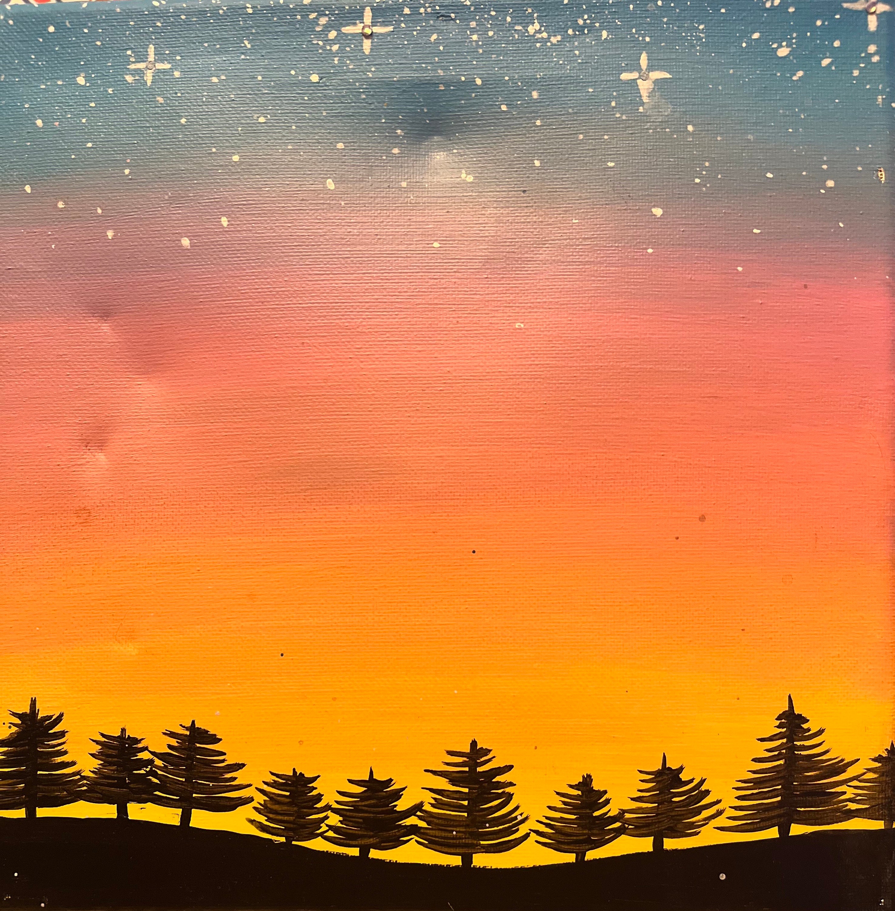 Sunset Nature Acrylic Painting - Etsy