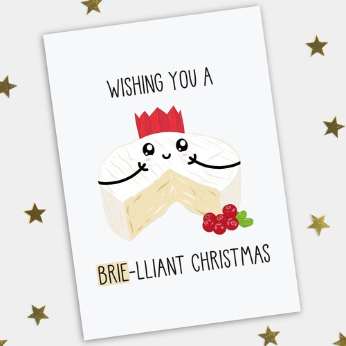 Cheesy Christmas Funny Card - Etsy
