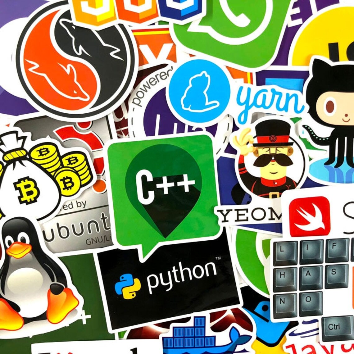 73pcs Science Stickers Pack Internet Programming Stickers Etsy