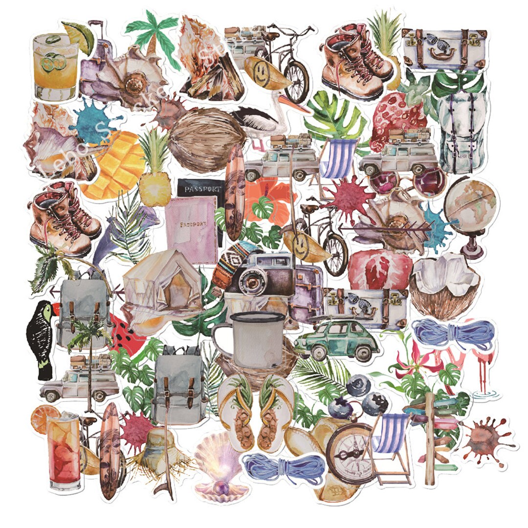 50 Varied Colors Cool Sticker Lot Book Fun Pack Laptop Car - Etsy