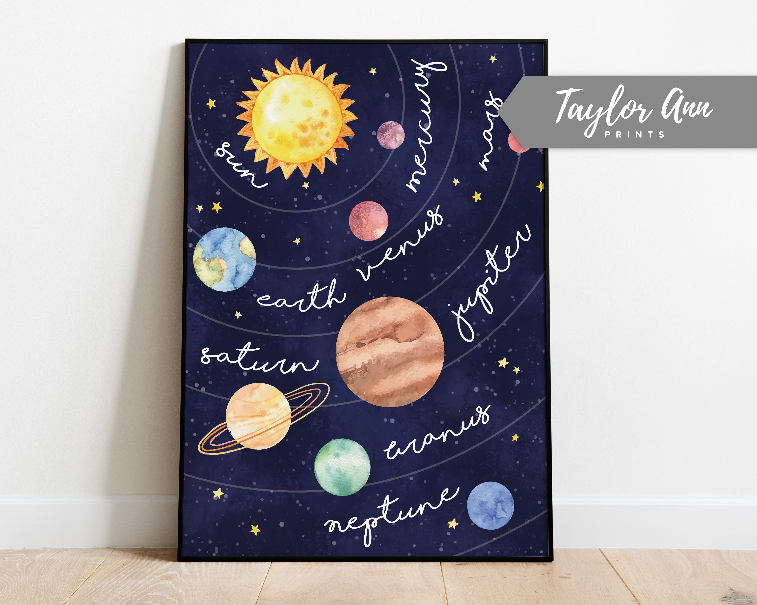 Solar System Poster Instant Download School Poster Teacher Classroom ...