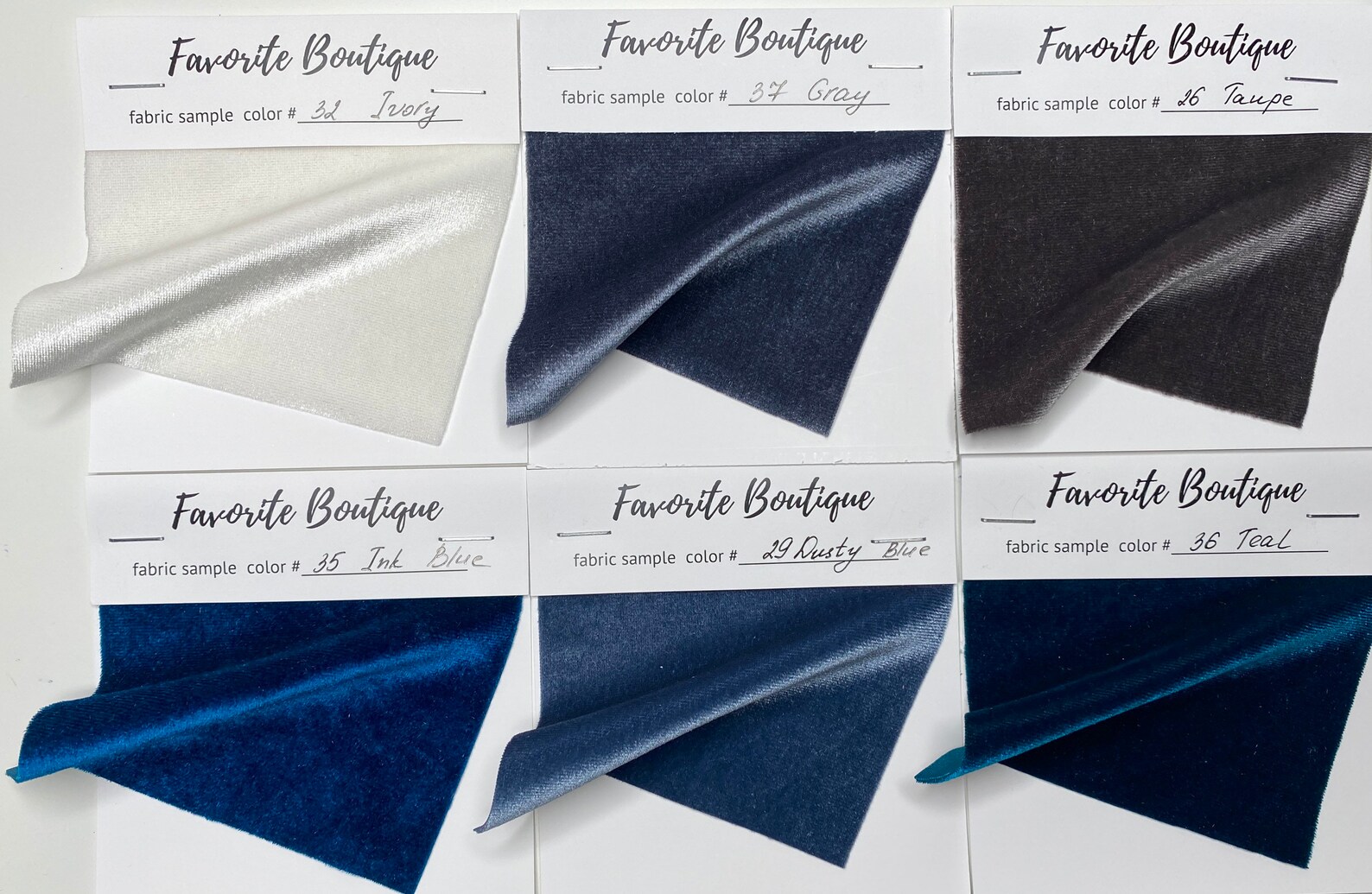 VELVET SWATCH SAMPLE Fabric Sample of Stretch Velvet | Etsy Canada