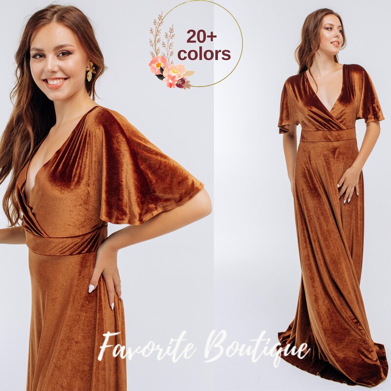 Rust Dress - Etsy