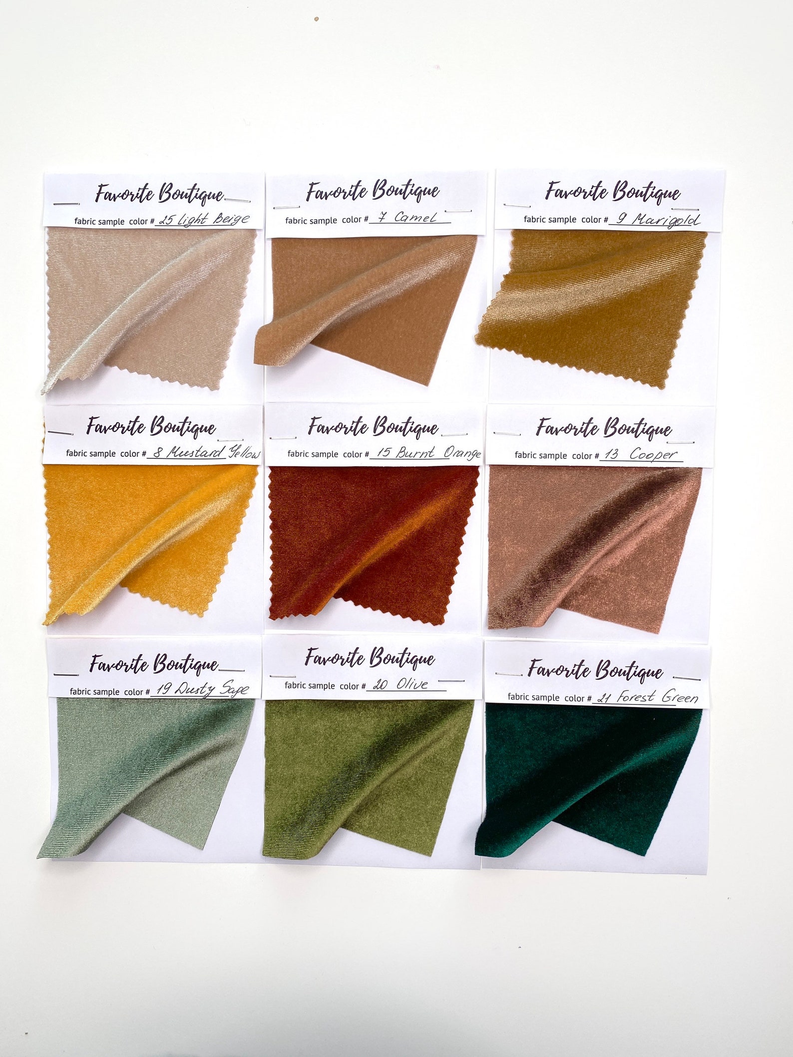 VELVET SWATCH SAMPLE Fabric Sample of Stretch Velvet - Etsy