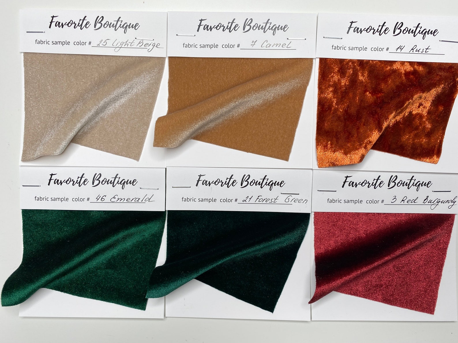 VELVET SWATCH SAMPLE Fabric Sample of Stretch Velvet - Etsy