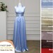 Dusty Blue Infinity Dress Bridesmaid Dress Satin Dress Prom Dress ...