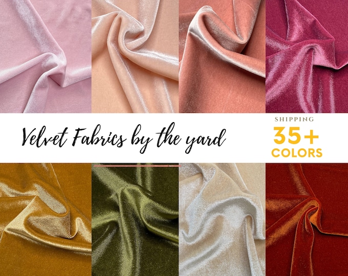 VELVET SWATCH SAMPLE Fabric Sample of Stretch Velvet - Etsy