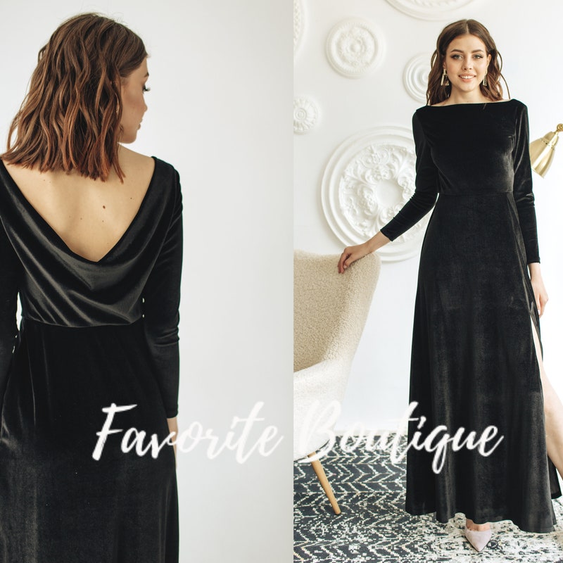 Cowl Back Dress - Etsy