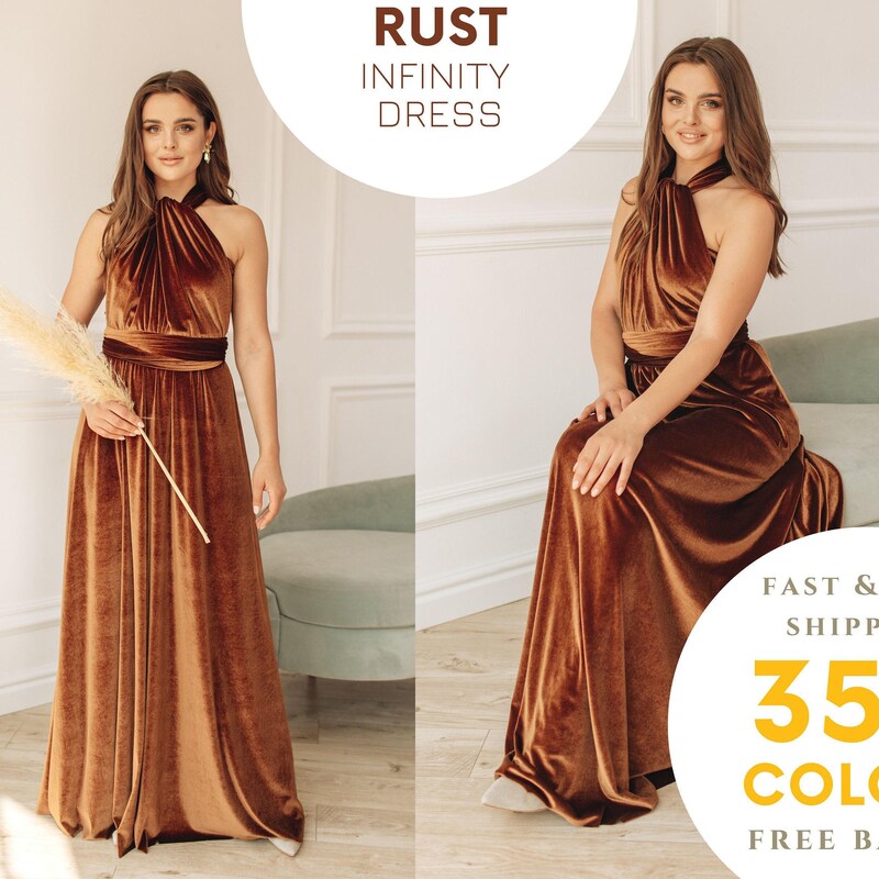 Rust Dress - Etsy