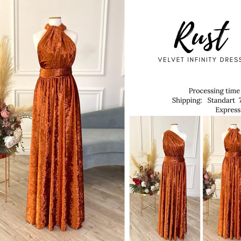 Rust Dress - Etsy
