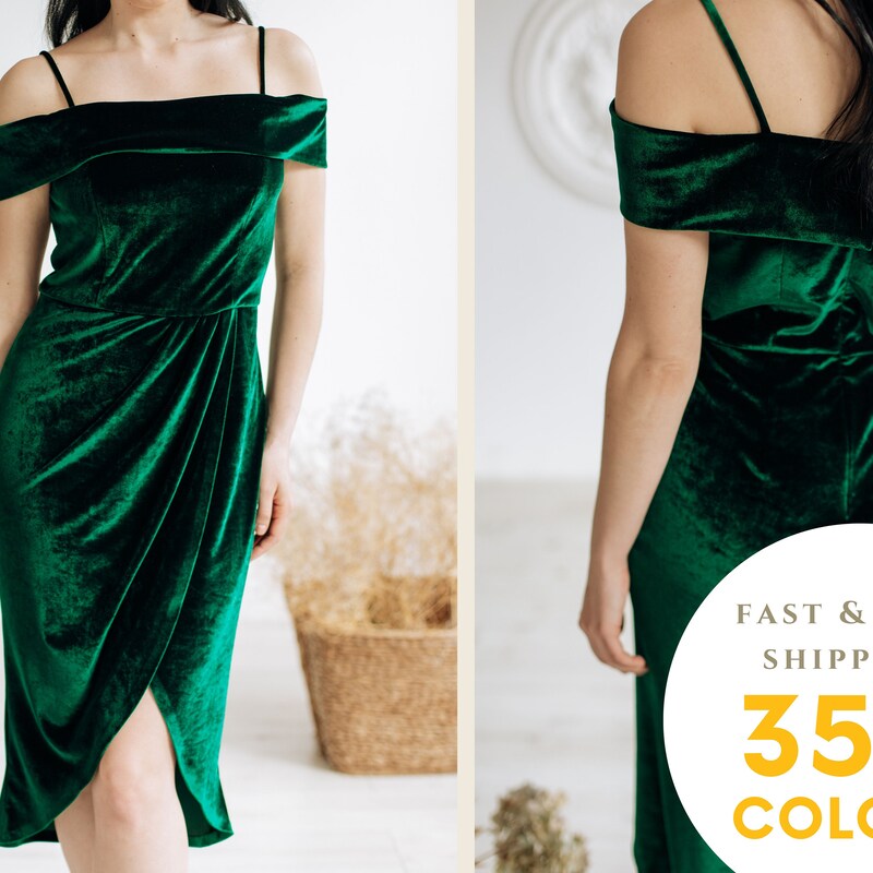 Emerald Green Velvet - Etsy