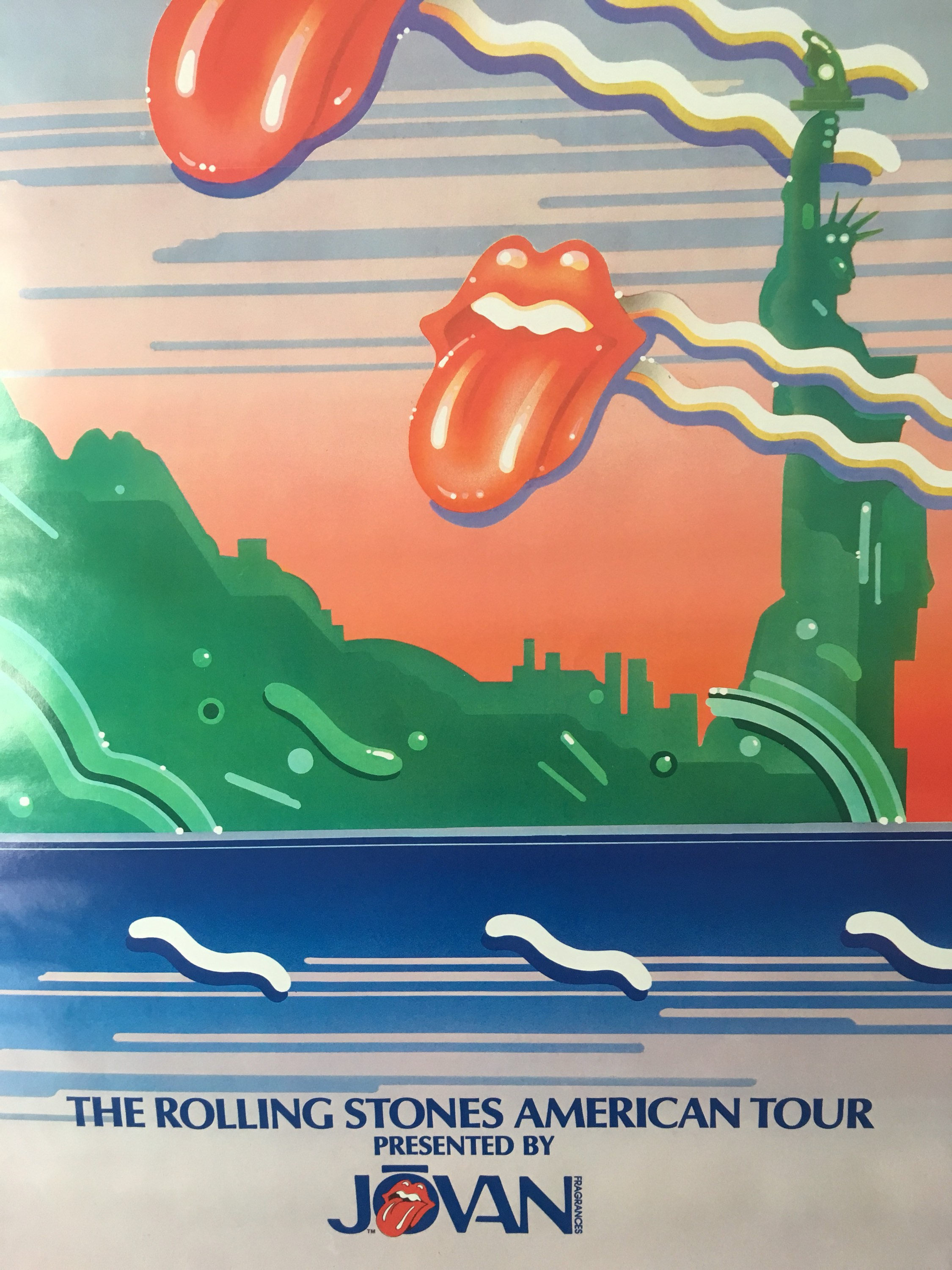 Original Rolling Stones Poster Jovan 1981 American Tour Promo Wall ... Original Rolling Stones Poster Jovan 1981 American Tour Promo Wall ...