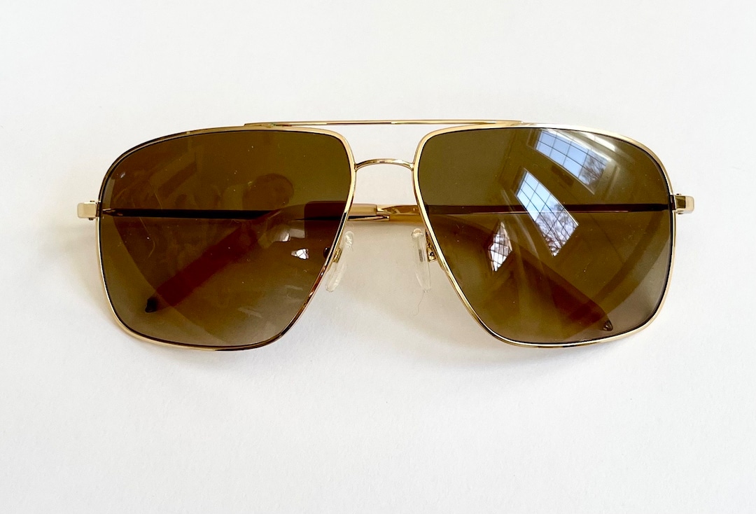 Mosley Tribes Enforcer Sunglasses Gold Tone Metal Frames - Etsy
