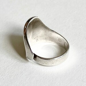 Sculptural Sterling Silver Ring Modernist Vintage 925 Silver Wavy ...