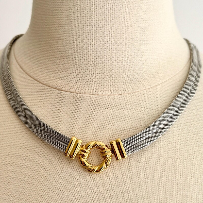 Metal Mesh Necklace - Etsy