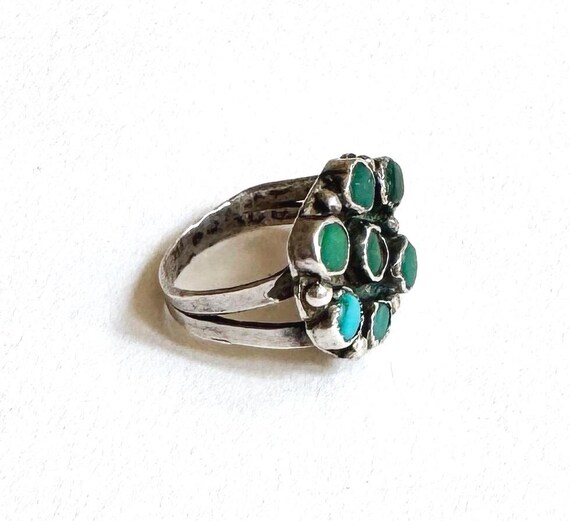 Antique Turquoise Ring 1910s 20s Vintage Native Ameri… - Gem