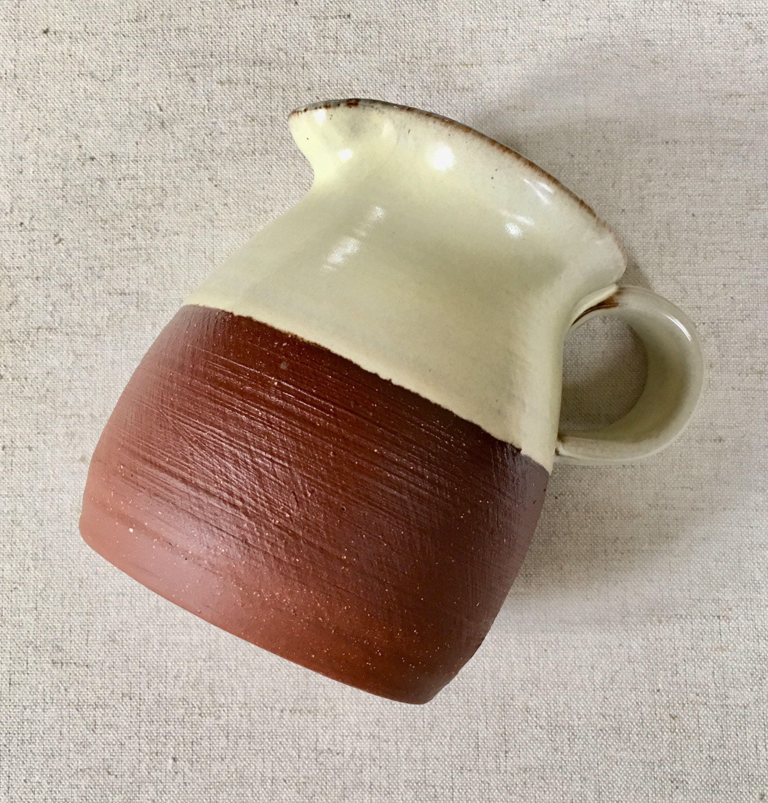 Vibert Pottery Pitcher Vase Creamer Collectible Vintage 70s Terra Cotta ...