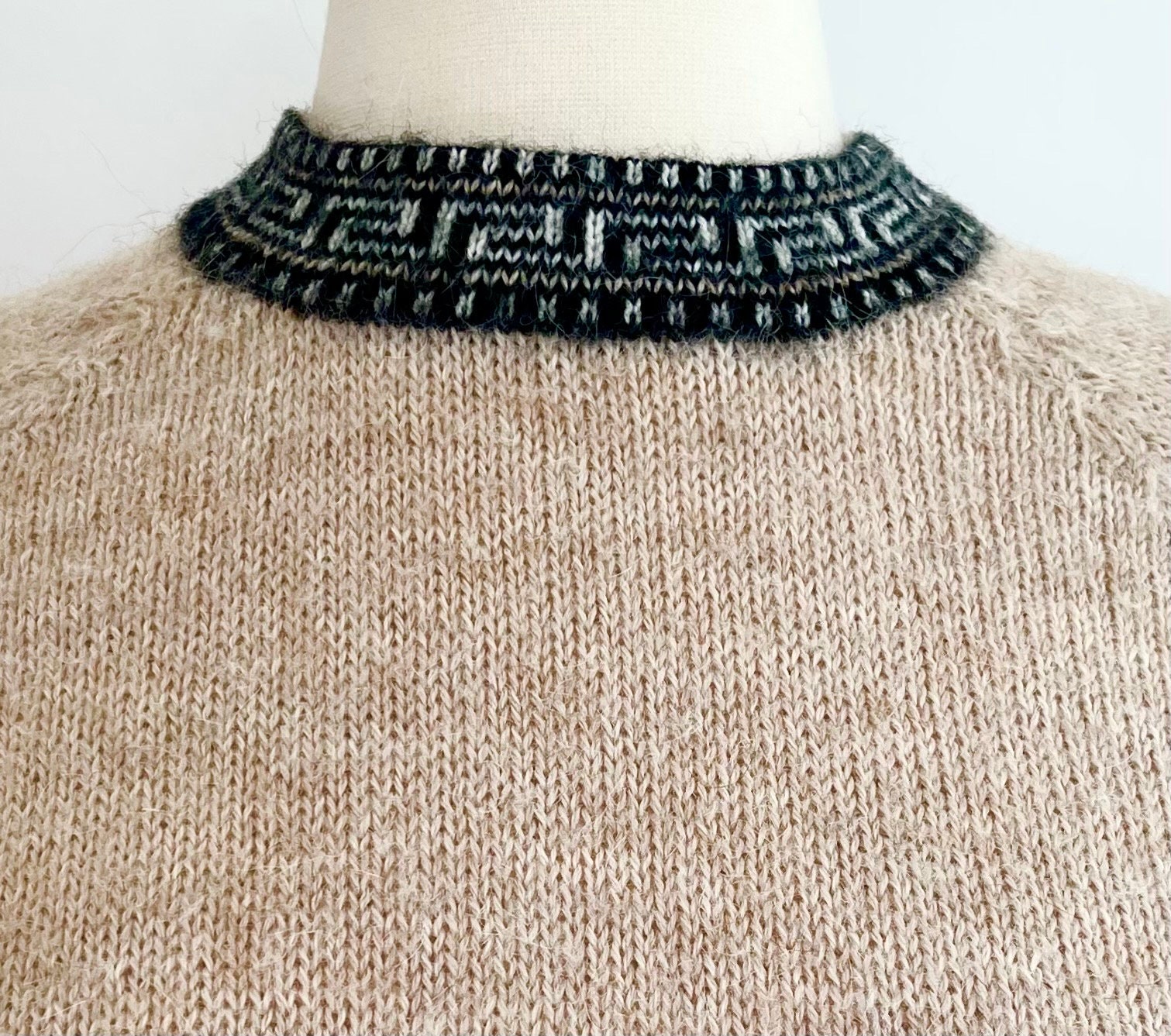 Soft 70s Alpaca Sweater Vintage Peruvian Lightweight 100% Alpaca Wool ...