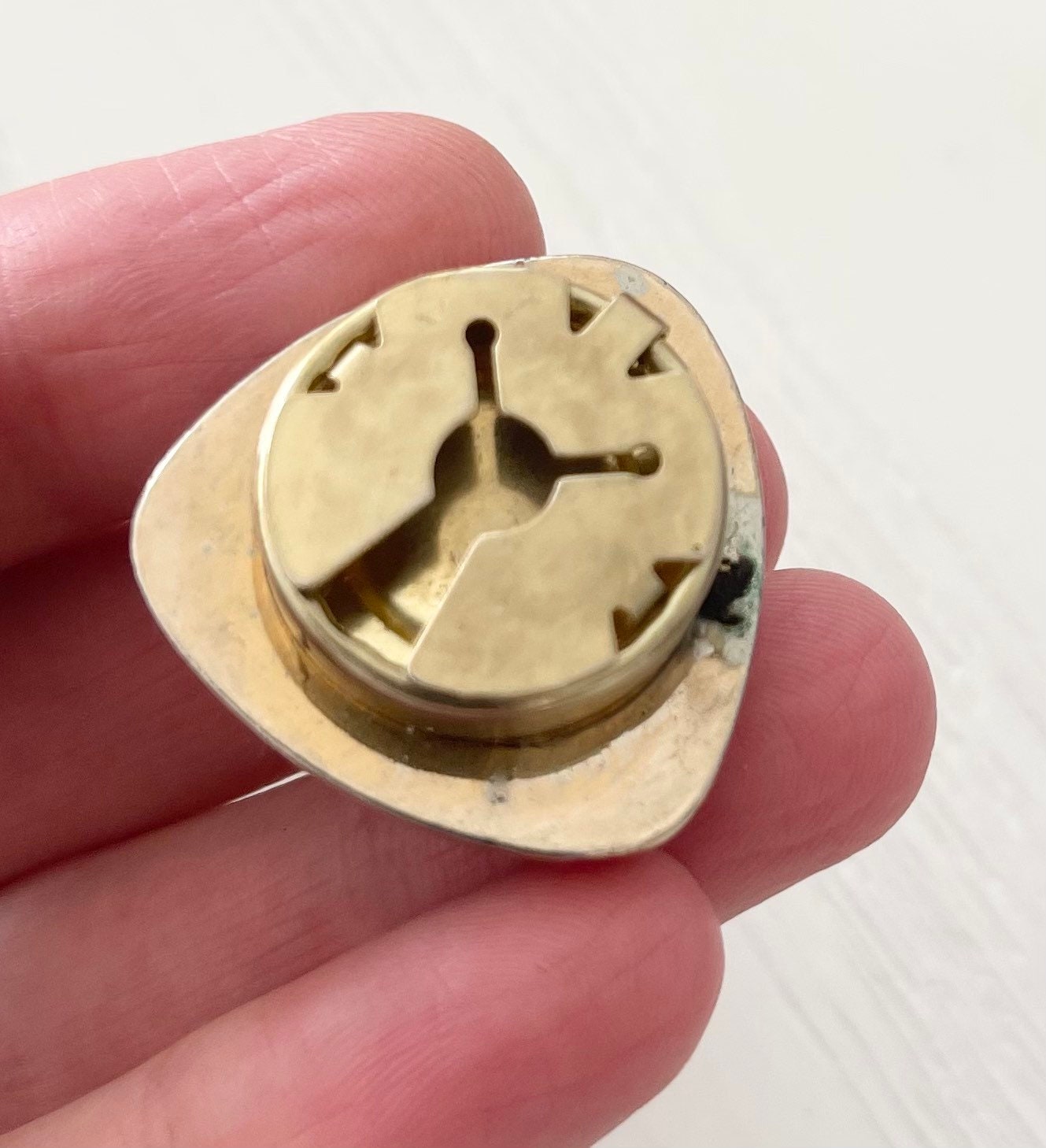 80s Jeweled Button Cover Set of 6 Gold Tone Buttons Faux Gemstone ...