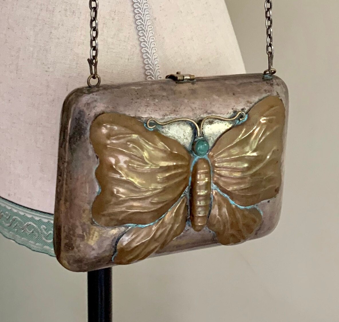 PAYMENT 1 RESERVED for Hollie Silver Plate Butterfly Purse Shoulder Bag ...