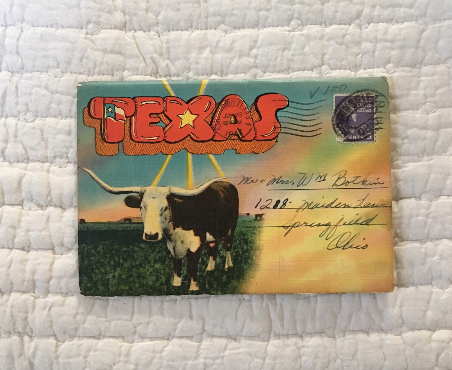 Vintage Texas Postcard Photo Folder