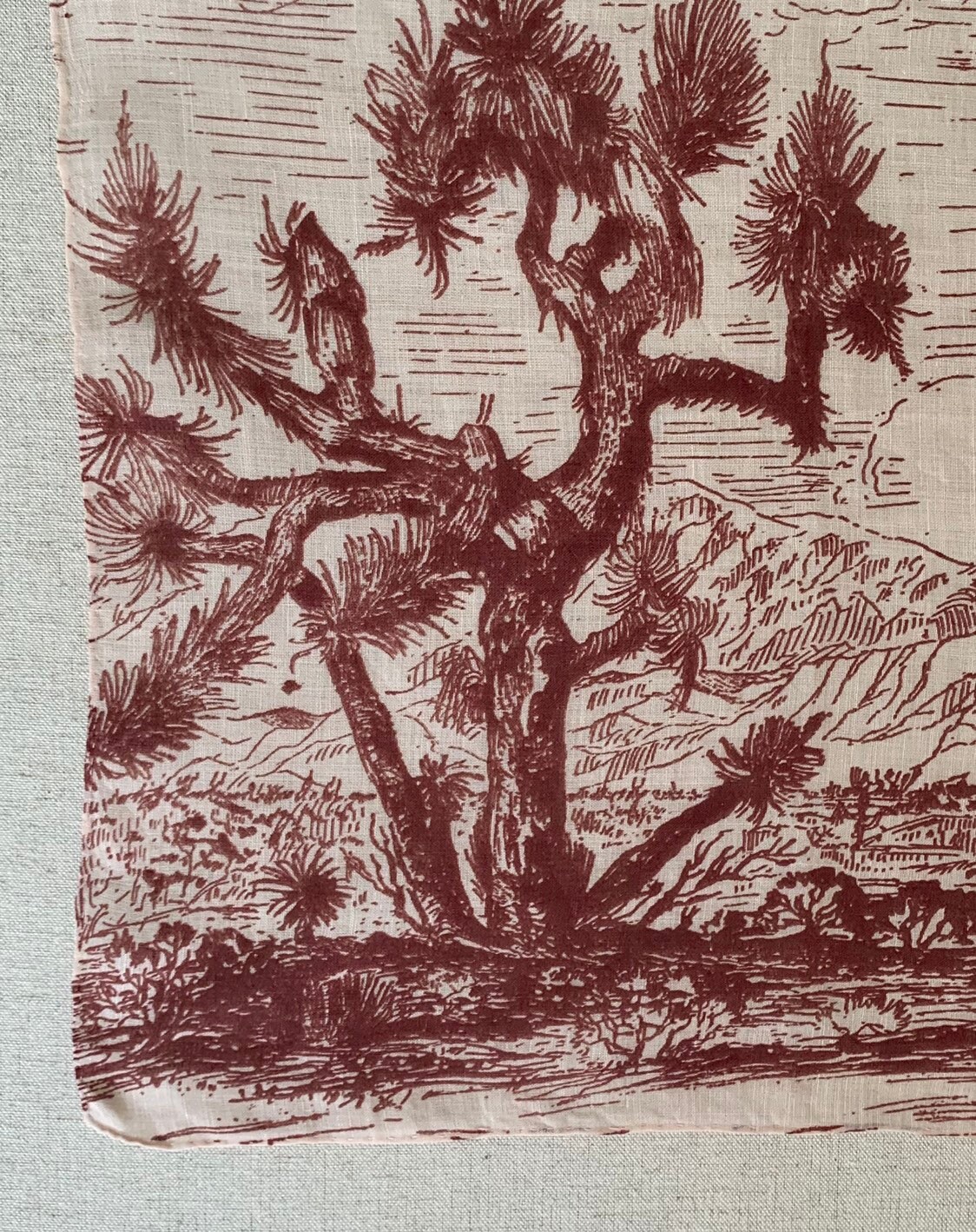 Rare Joshua Tree Bandana Scarf Pocket Square Hanky Vintage California ...