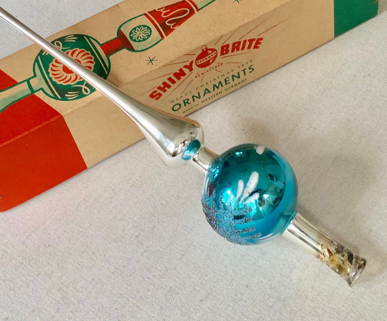Shiny Brite Tree Topper Star Rare Made in Western Germany Vintage 50s ...