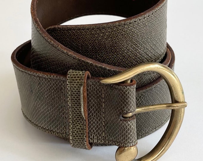 80s Gianni Versace Belt Made in Italy Vintage Italian Designer Belt ...