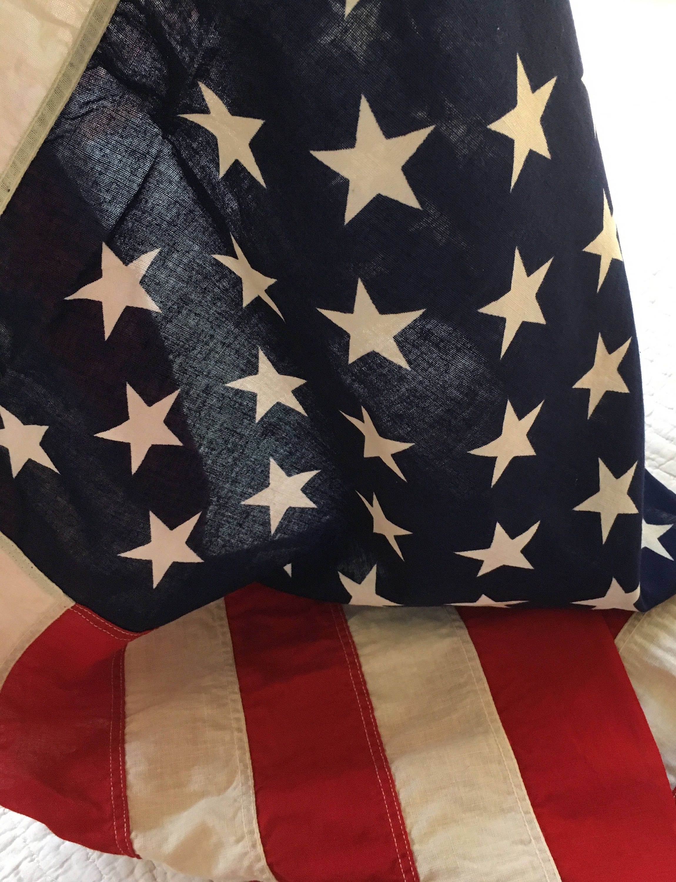 Vintage Valley Forge Flag Cotton American Flag Wall Hanging