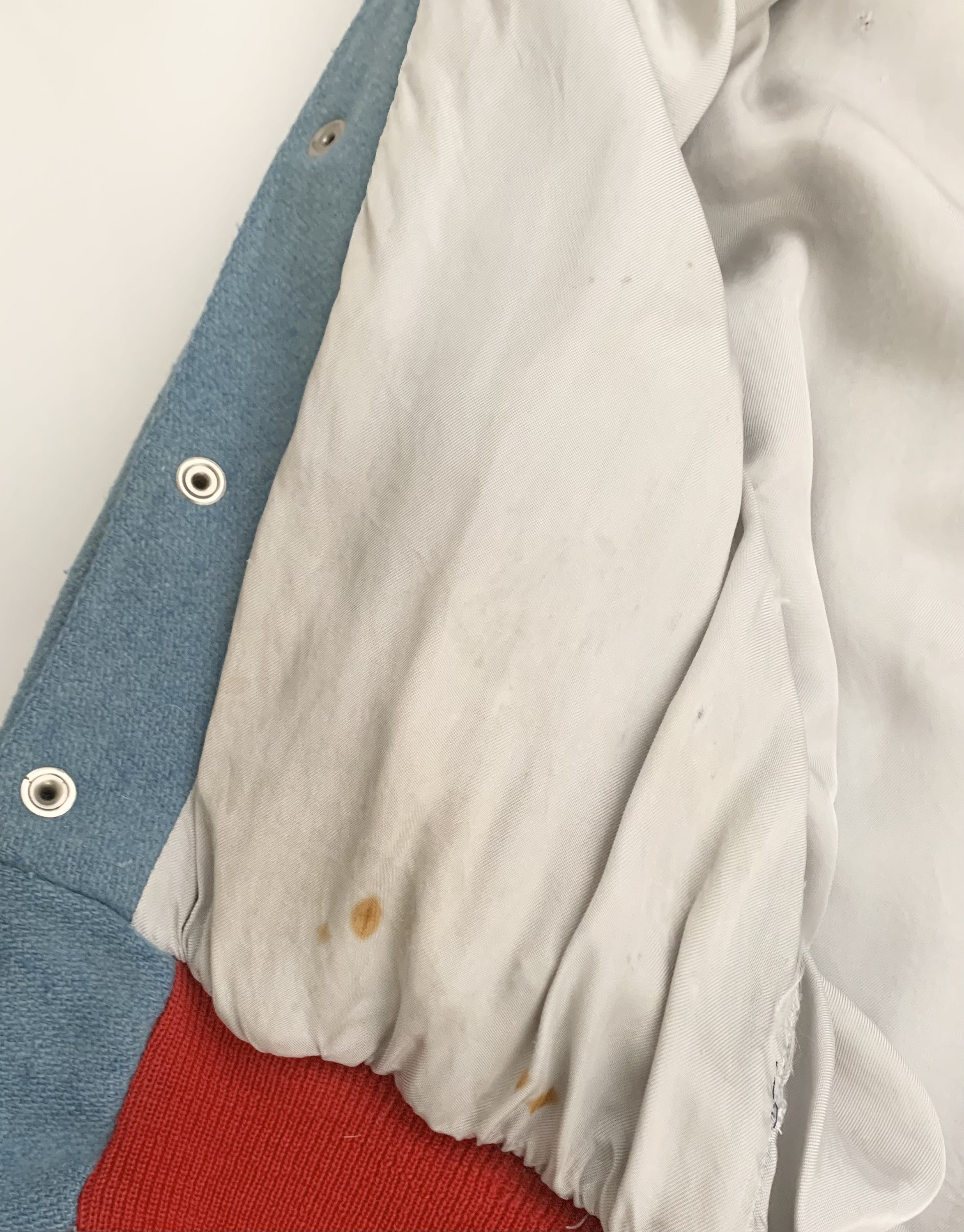 Vintage Letterman Varsity Jacket Bomber Vintage 50s Light Blue Wool ...