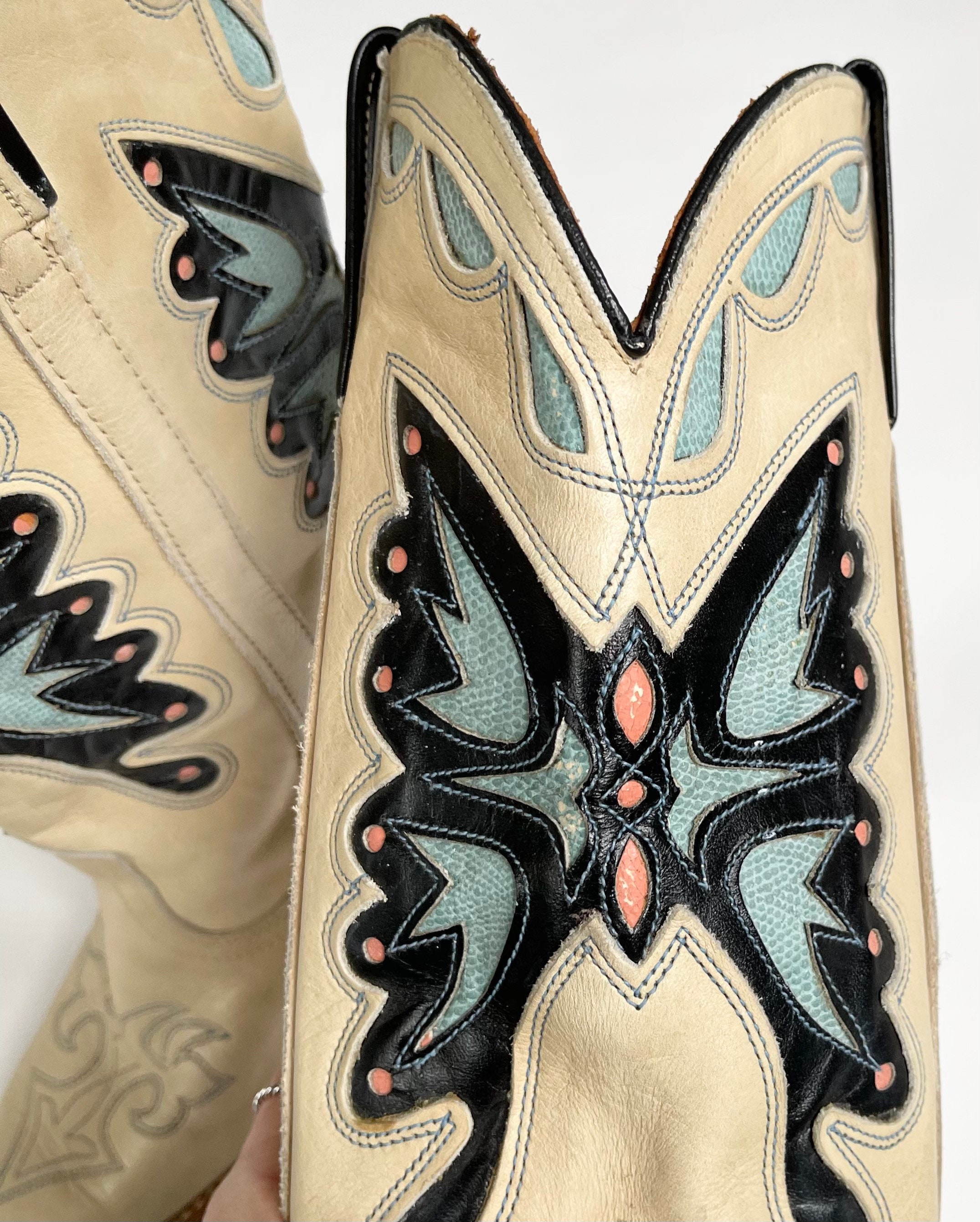 RESERVED 80’s Butterfly Cowboy Boots Vintage Miss Capezio Made in USA ...